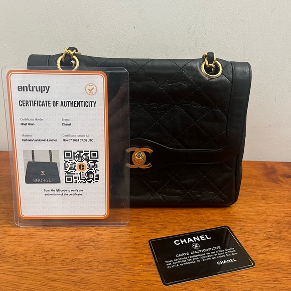 Bags | Entrupy Certified Rare Special Edition Vintage Chanel Double ...